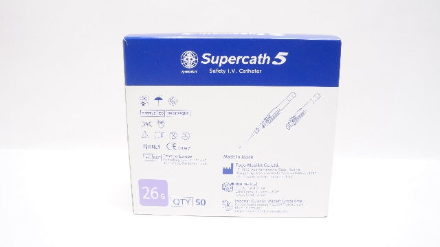 ICU Medical SP125-26-14T Supercath 5 Safety I.V. Cath. 26G x 0.56inch ...