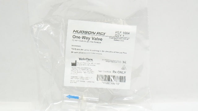 Teleflex 1664 Hudson RCI One-Way Valve 22mm Male To 22mm Female ...