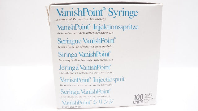 Retractable 10341 VanishPoint Syringe 3ml 22G x 1-1/2 inch - Box of 10 ...