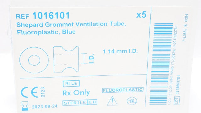 Medtronic 1016101 Shepard Grommet Ventilation Tube 1.14mm -Box of 3 ...