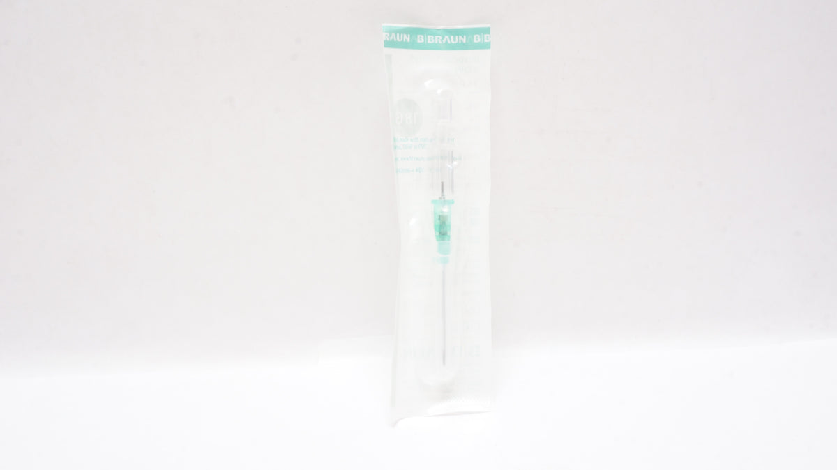 Braun 4252560-02 Introcan Safety FEP IV Cath. 18G x 1 1/4inch 105ml/mi ...