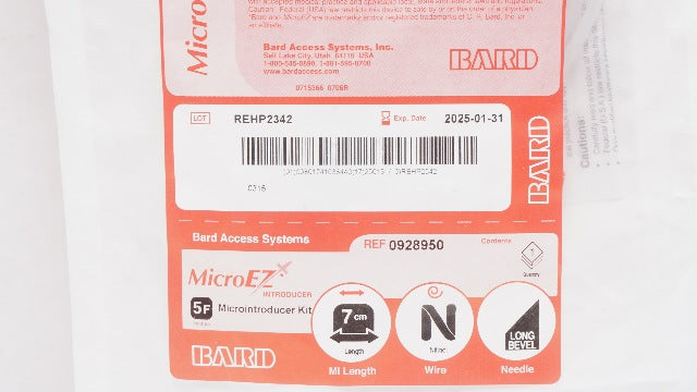 Bard 0928950 MicroEZ Microintroducer Kit 7cm x 5F – Imedicsales