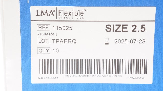 Teleflex 115025 LMA Flexible Laryngeal Mask Airway 2.5 Air