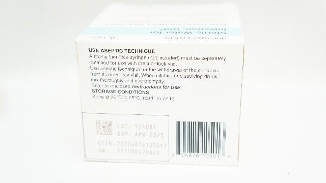 Nephron Sterile Water for Injection, USP 5 mL (x) - Box of 30 – Imedicsales