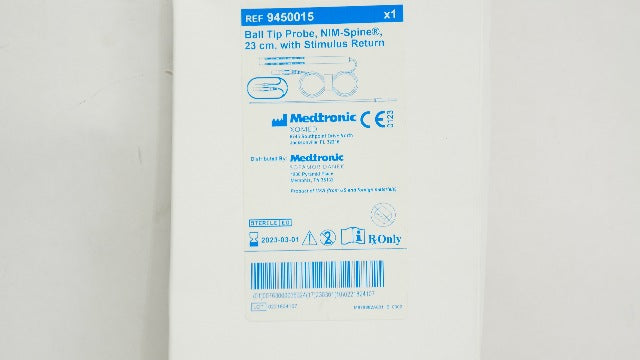 Medtronic 9450015 Ball Tip Probe, NiM-Spine w/Stimulus Return 23cm (x ...