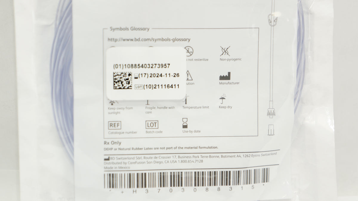 BD 30883 PCA Administration Set Microbore Tubing 92inch x 2.1ml ...