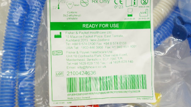 Fisher & Paykel RT266 Evaqua 2 Infant Ventilator Circuit (0.3 to 4L/mi ...