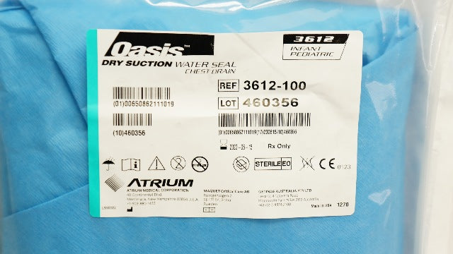 Atrium 3612-100 Oasis Dry Suction Water Seal Chest Drain (x) – Imedicsales