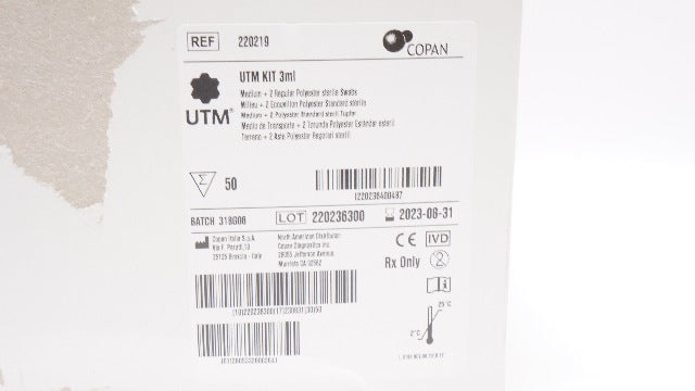 Copan 220219 UTM RT Specimen Collection Kit - Box of 50 – Imedicsales