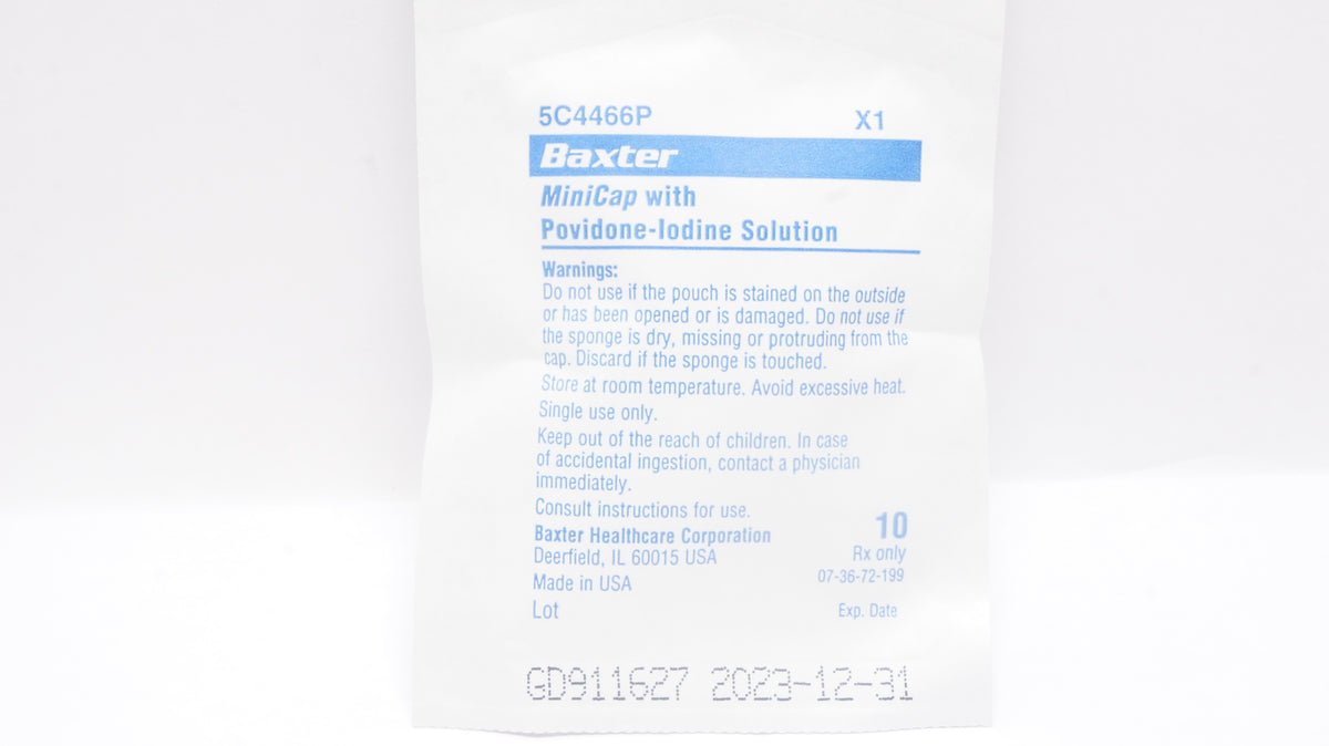 Baxter 5C4466P MiniCap with Povidone-Iodine Solution (x) – Imedicsales