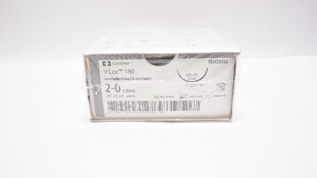 Covidien VLOCL0335 2-0 V-Loc 180 Wound Closure Device GS-21, 24inch ...