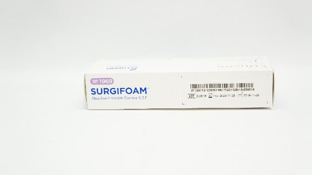 Ethicon 1969 SURGIFOAM Absorbable Gelatin Sponge 1 x 1 x 1cm - Box of ...