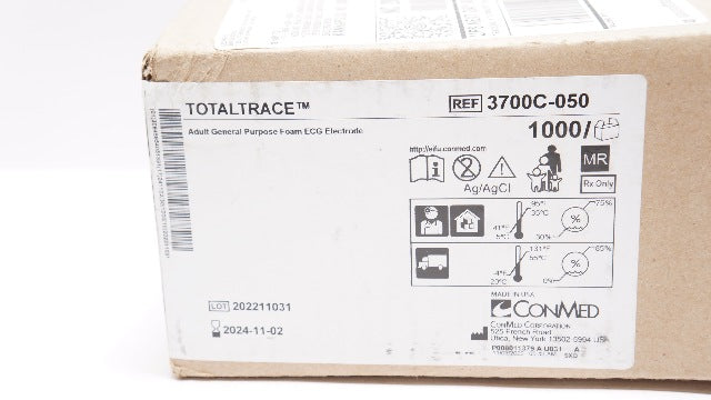 ConMed 3700C-050 TotalTrace Adult General Purpose ECG Electrode - Box ...