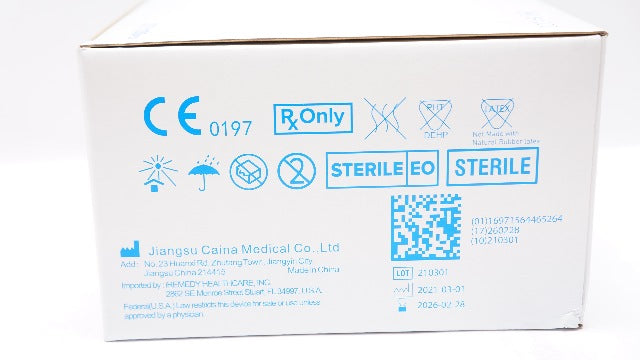 Jiangsu Caina Medical SN01001 Disposable Syringe 1cc Luer Lock - Box o ...