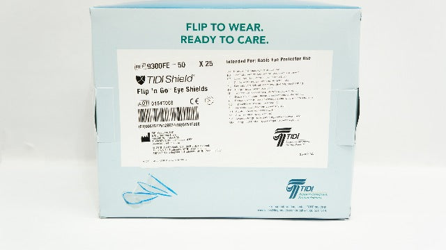 TIDI 9300FE-50 Shield Flip'n Go Eye Shields - Box of 25 – Imedicsales
