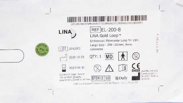 Lina Medical EL-200-8 Lina Gold Endoscopic Monopolar Loop For LSH 200 ...