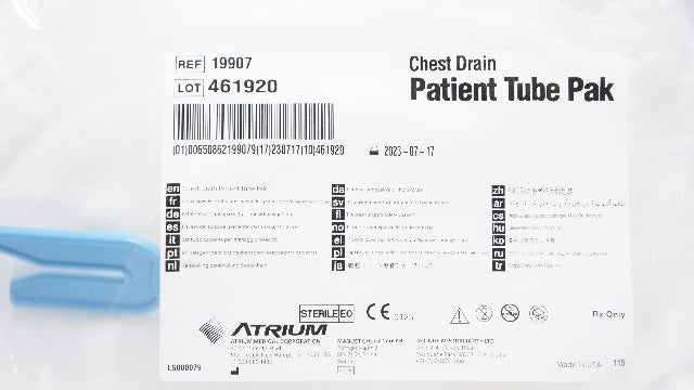 Atrium 19907 Chest Drain Patient Tube Pak (x) – Imedicsales