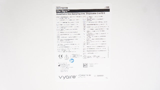 Vyaire 733199 Vital Signs Anesthesia Gas Sampling Line,Disposable 10Ft ...