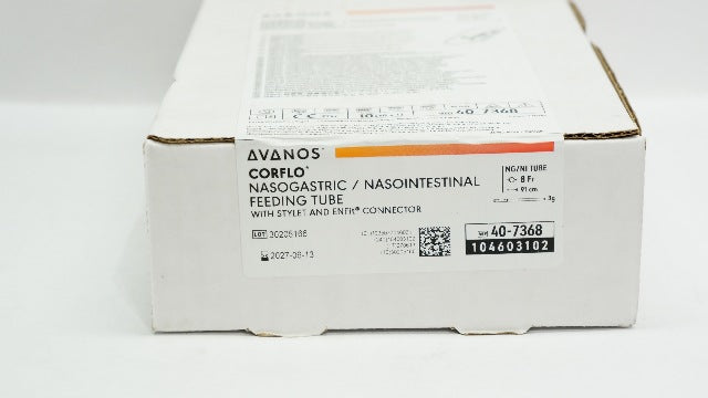 Avanos 40-7368 Nasogastric/Nasointestinal Feeding Tube 8Fr x 91cm - Bo ...