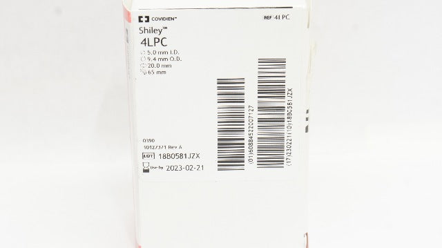 Covidien 4LPC Shiley Adult Tracheostomy Tube Cuffed 5.0mm x 9.4mm (x ...