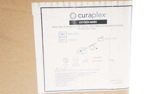 Curaplex 301-181U Oxygen Mask, Adult - Case of 50 – Imedicsales
