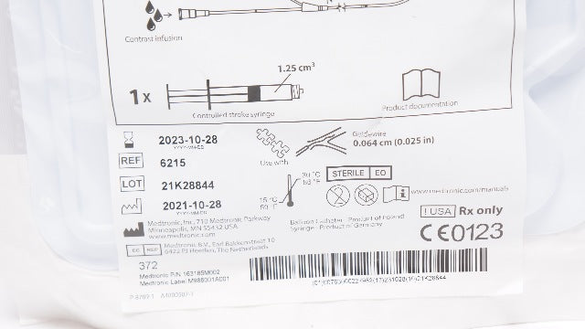 Medtronic 6215 Attain 6215-80cm Venogram Balloon Cath. 80cm x 10mm (x ...