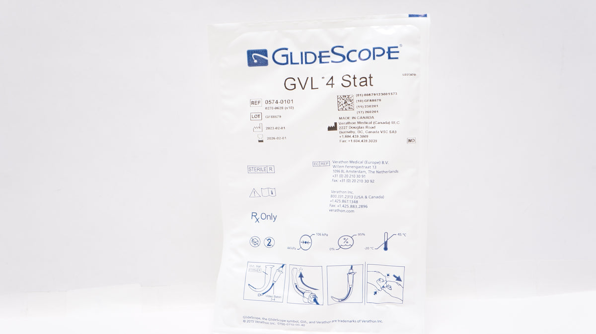 Verathon Medical 0574-0101 GlideScope Video GVL 4 Stat – Imedicsales