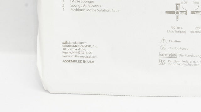 Smiths Medical 4823-20 Portex Lumbar Puncture Tray Adult 18G x 3-1/2in ...