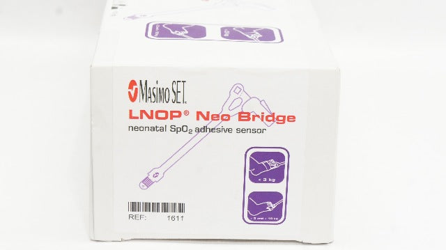 Masimo Set 1611 LNOP Neo Bridge Neonatal SPO2 Adhesive Sensor - Box of ...