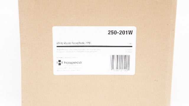 Hospesco 250-201W White Waste Receptacle, PPC – Imedicsales
