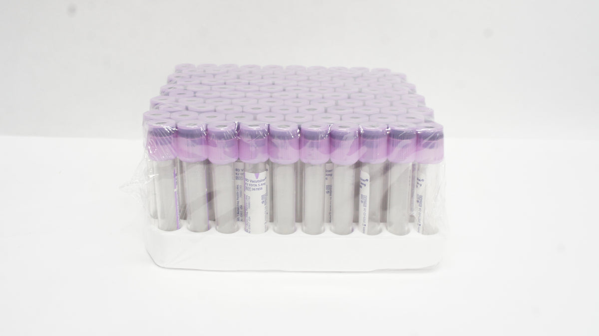BD 367856 Vacutainer K2 EDTA Blood Collection Tubes 3.0mL 13 x 75mm ...