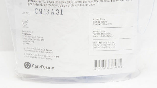 CareFusion 001903A AirLife Volumetric Incentive Spirometer, 2500ml ...