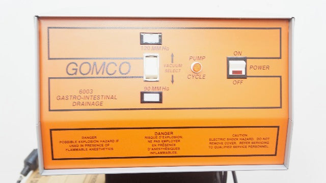GOMCO 6003 GASTRO-INTESTINAL DRAINAGE SUCTION APPARATUS – Imedicsales
