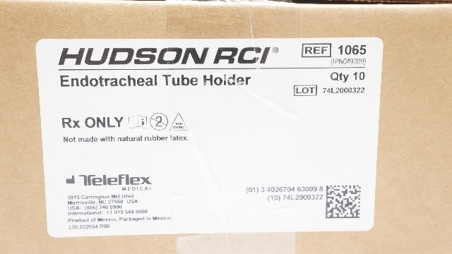 Teleflex 1056 Hudson RCI endotracheal Tube Holder - Case of 10 ...