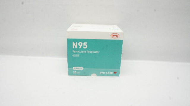 BYD Care DE2322 N95 Particulate Respirator, Foldable - Box of 20 ...
