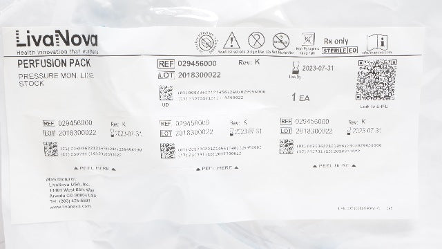 LivaNova 029456000 Perfusion Pack Pressure Mon.Line Stock (x) – Imedicsales