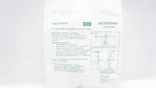 Bard EN0056000 Lopez Valve ENFit Nasogastric Sump Tubes – Imedicsales