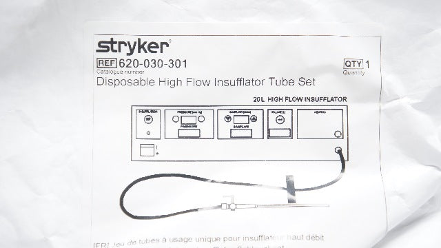 Stryker 620-030-301 Disposable High Flow Insufflator Tube Set 20L (x ...