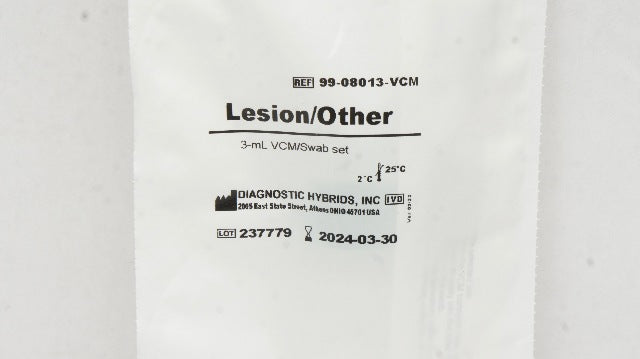 Diagnostic Hybrids 99-08013-VCM Lesion/Other 3-mL UTM/Swab Set ...