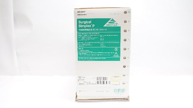 Stryker 6191-1-010 Simplex P Surgical Radiopaque Bone Cement (x) - Box ...