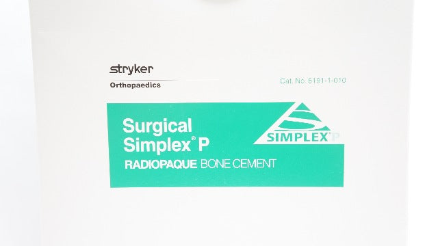 Stryker 6191-1-010 Simplex P Surgical Radiopaque Bone Cement (x) - Box ...