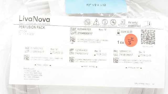 LivaNova 020466101 Perfusion Pack, 72inch 1/2 x 3/32 (x) – Imedicsales