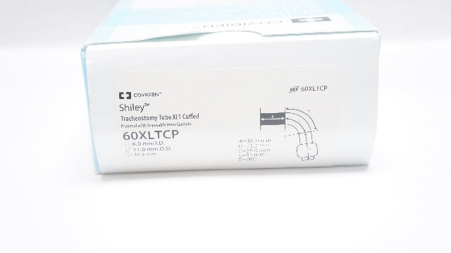 Covidien 60XLTCP Shiley Tracheostomy Tube XLT Cuffed 6.0ID x 11.0OD x ...