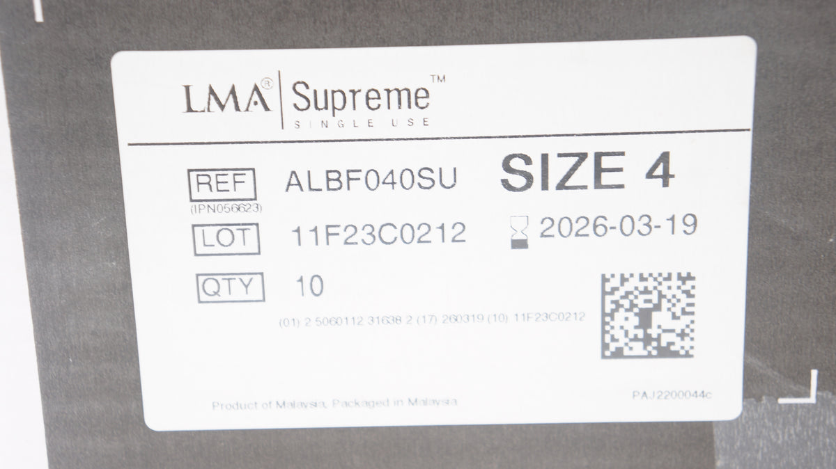 Teleflex ALBF040SU LMA Laryngeal Mask Airway Size 4 - Box of 10 ...