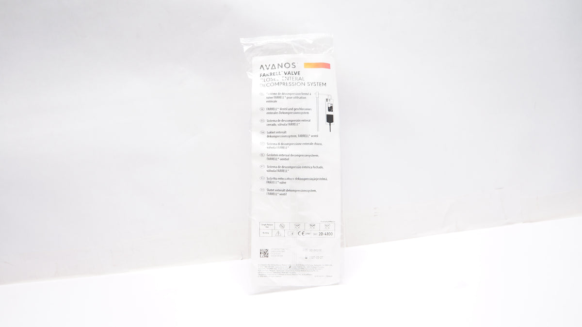 Avanos 20-4100 Farrell Valve Closed Enteral Decompression System ...