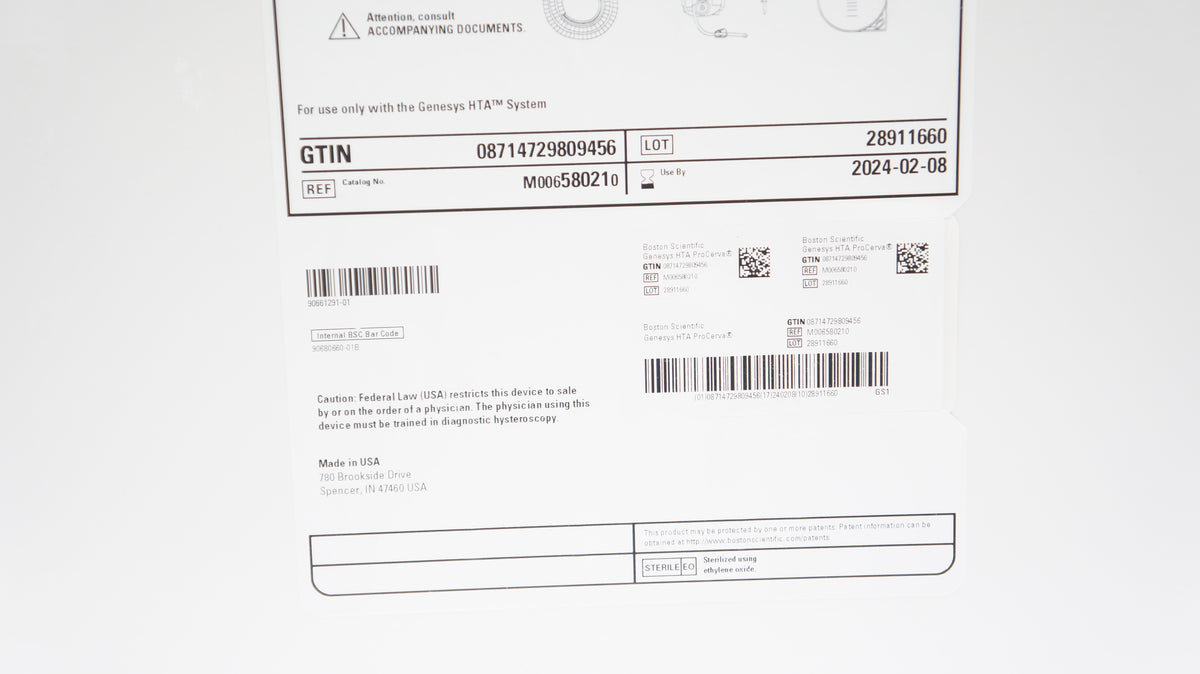 Boston Scientific M006580210 Genesys HTA ProCerva Procedure Set (x ...