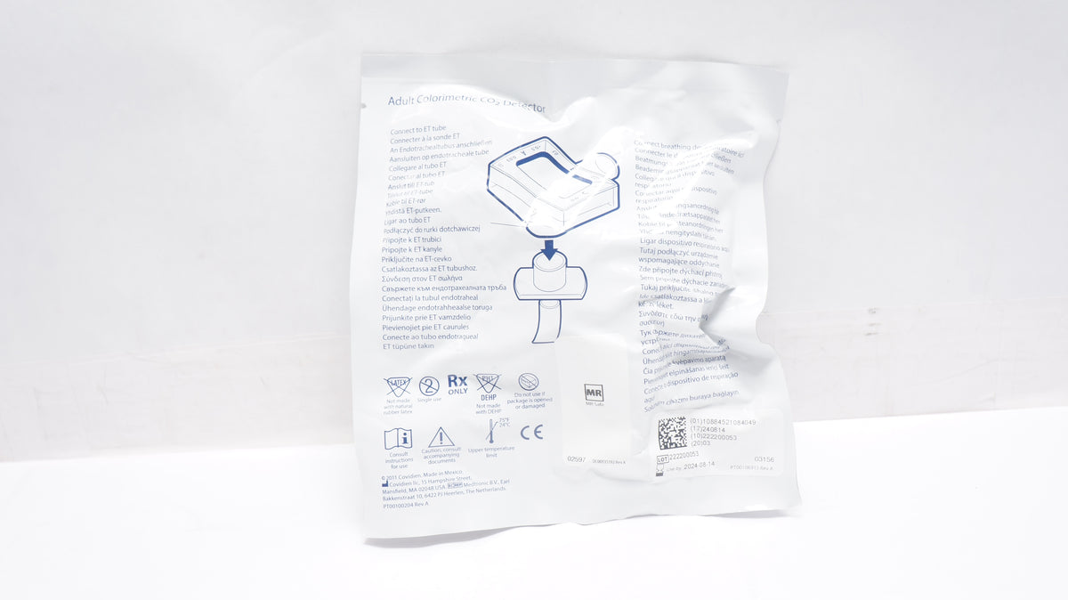 Covidien EASYCAPII6 Nellcor Adult Colorimetric CO2 Detector >15 kg ...