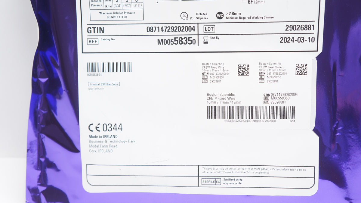 Boston Scientific M00558350 CRE Esophageal Balloon Dilatation Cath.10x ...