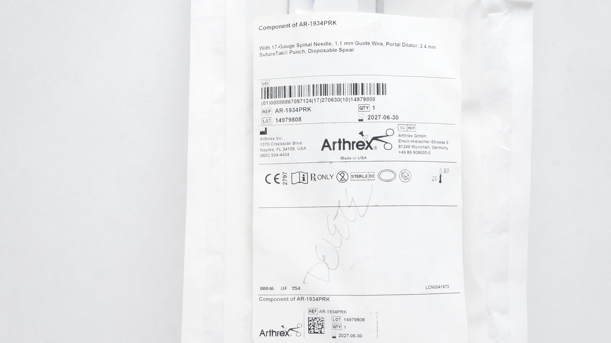 Arthrex AR-1934PRK Stre Anchor , Biocomposite with #2 Fiberwire 2.4mm ...