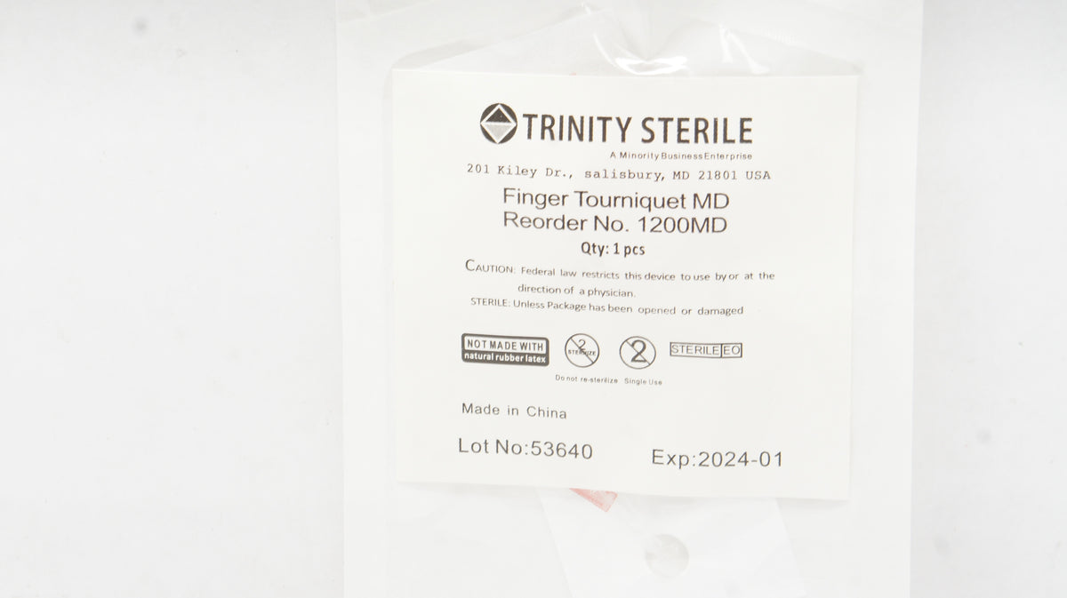 Trinity Sterile 1200MD Finger Tourniquet MD (x) – Imedicsales